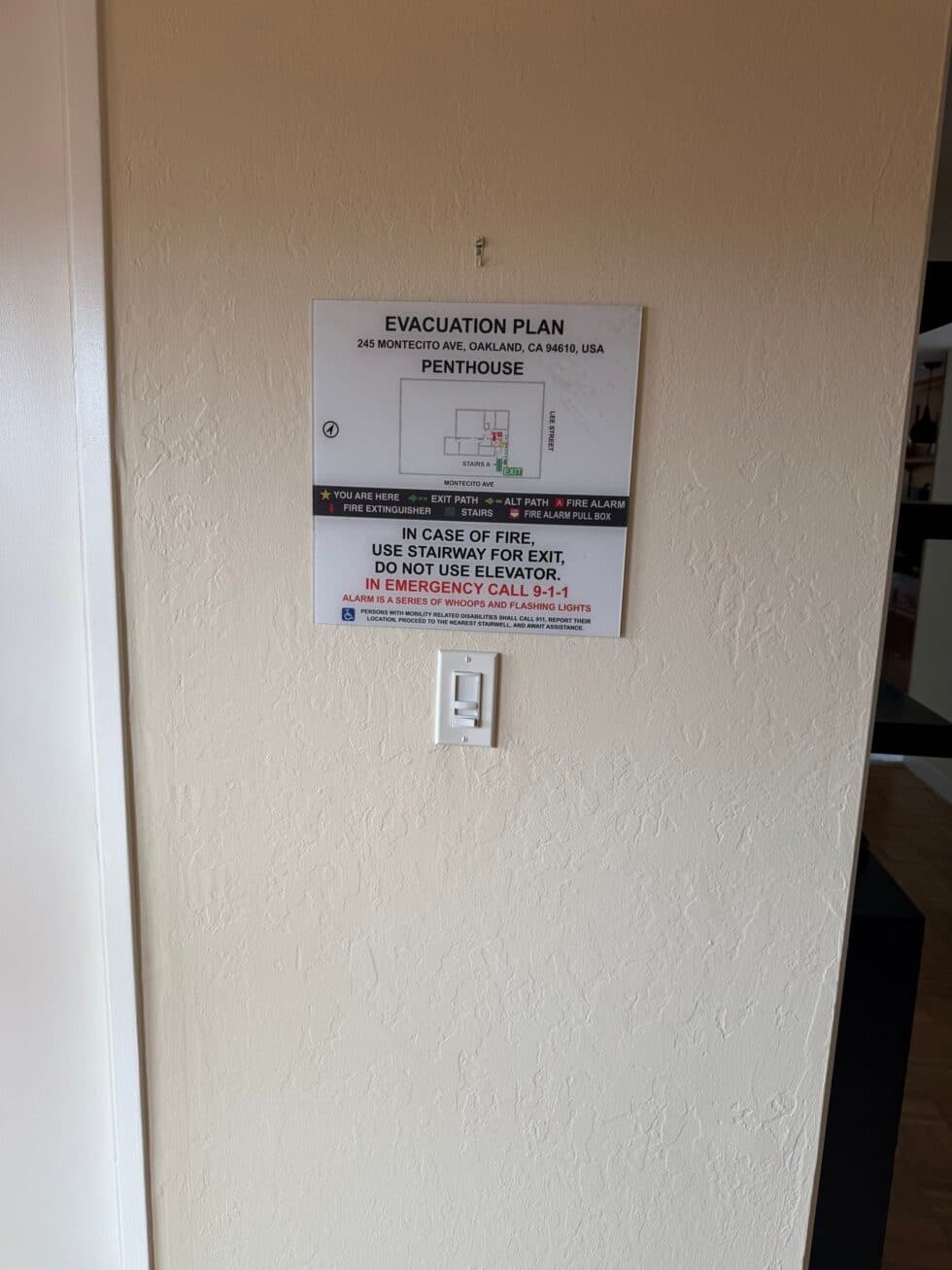 Evacuation Map Signs in Oakland, CA: Fire Department Review and Real ...